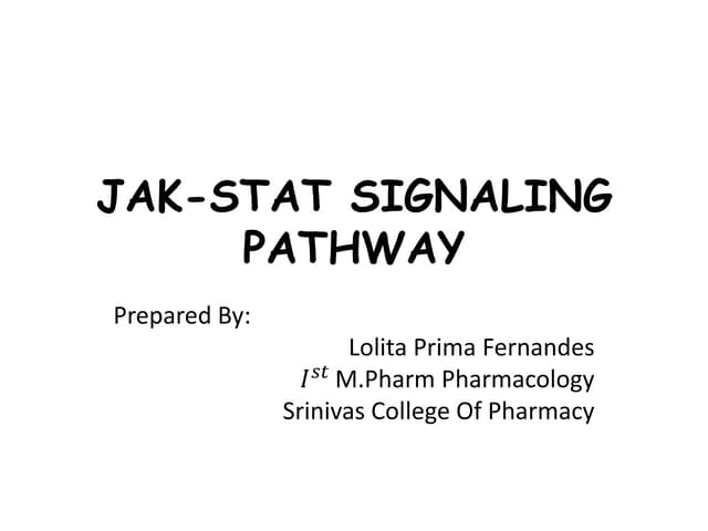 Jak stat signaling pathway | PPT