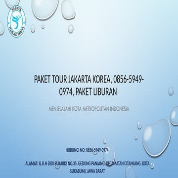 Paket tour di Jakarta, 0856-5949-0974, tour | PPTX
