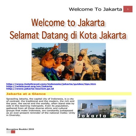 Jakarta reception booklet PMBS | PDF