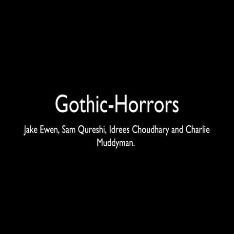 Gothic horror | PPT