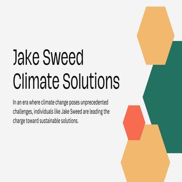 Jake Sweed: From Military Service to Climate-Tech Visionary | PPT