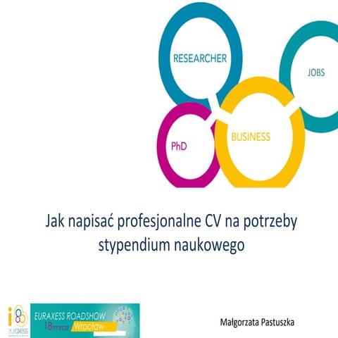 Jak napisać profesjonalne cv na potrzeby stypendium naukowego ...