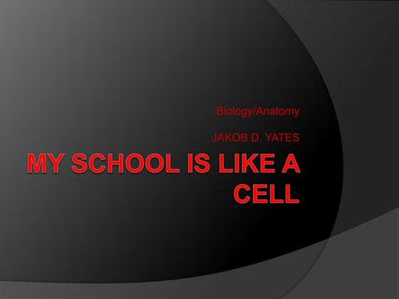 A Cell Is Like A School[1] | PPT | Professional School | Postgraduate ...