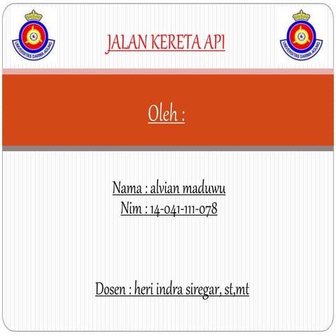 Jalan kereta api | PPTX