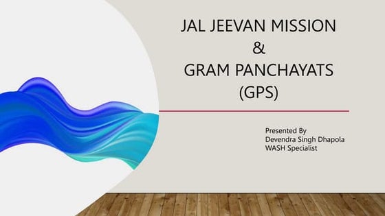 Jal jeevan mission ppt presentation free | PPTX | Environment | Science