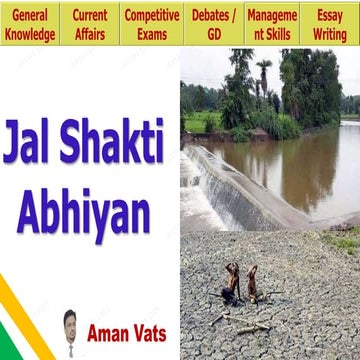 What is Jal Shakti Abhiyan and its key features | PPTX