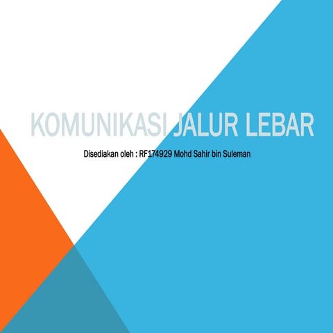 JALUR LEBAR, definisi serta dan kegunaannya | PPTX