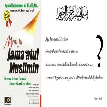 Menuju Jamaatul Muslimin Telaah Sistem Jamaah dalam Gerakan Islam | PPT