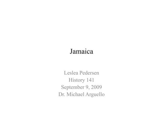 Jamaica and Jamaican culture | PPT