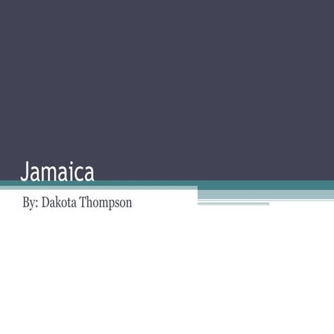 Jamaica and Jamaican culture | PPTX