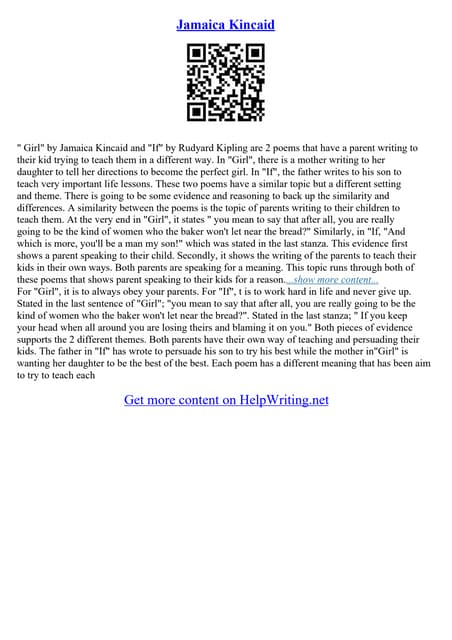 Jamaica Kincaid Essay Pdf