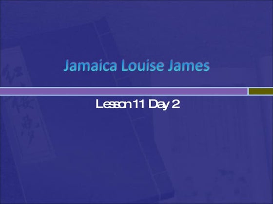 Jamaica Louise James Spelling | PPT