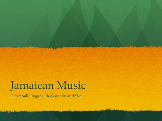 Jamaican Culture | PPTX