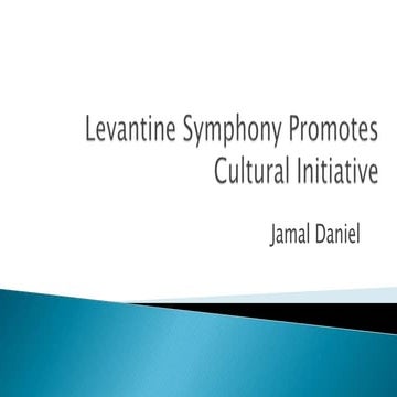 A Look Back at the New Levant Initiative's Inaugural Conference | PPTX