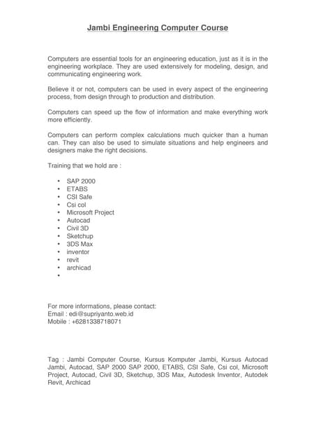 Manado engineering computer course | PDF | Graphics Software | Computer ...