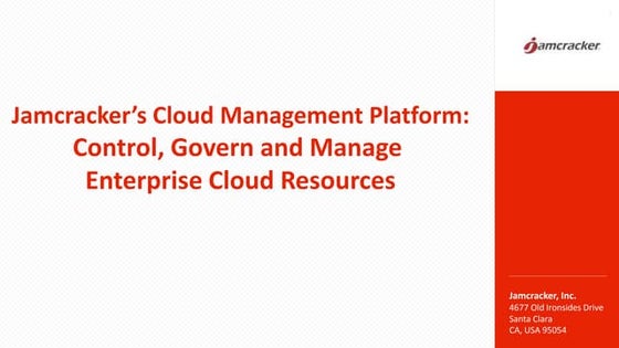 Cloud Governance using Cloud Management Platform | PPT
