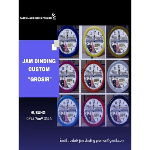 0895-2669-3546, Tempat Jam Dinding Custom | PPT