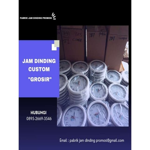 0895-2669-3546, Desain Jam Dinding Unik | PPTX