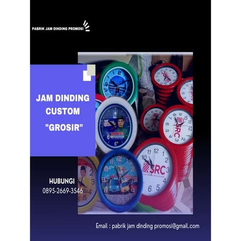 0895-2669-3546, Jam Dinding Biasa Custom | PPT