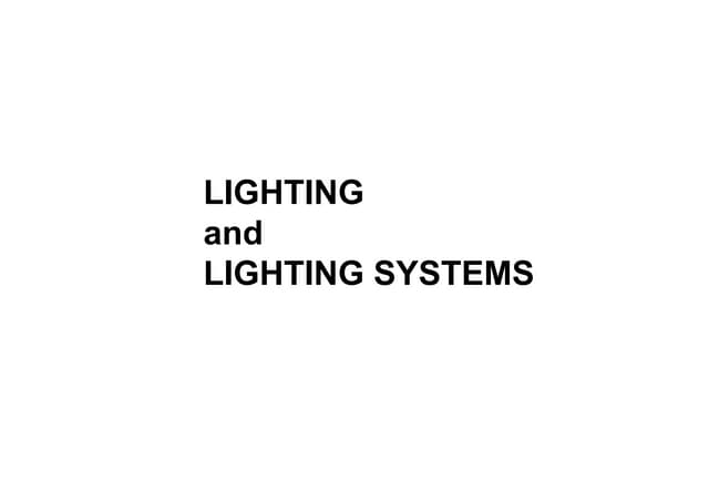 Electrical lighting design and calculations | PPTX