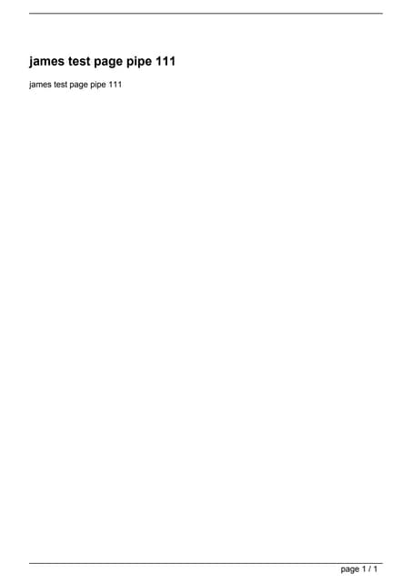 James Test Crocko 2 | PDF