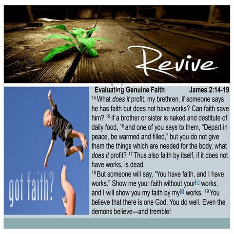 James 2 faith without works | PPT