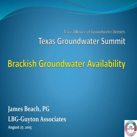 2025-06-10 Brackish Groundwater Production Zones (BGPZs) | PPTX