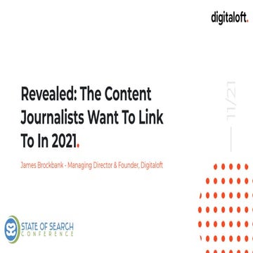 Revealed: The Content Journalists Want To Link To In 2021 - State of ...