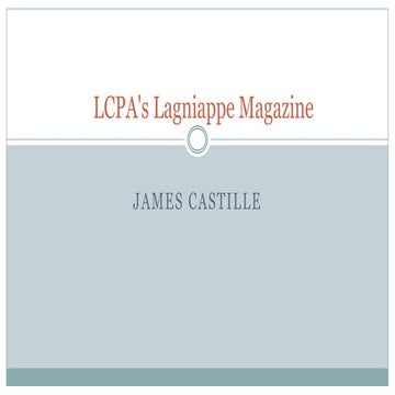 LCPA's Lagniappe Magazine | PPTX