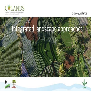 Integrated landscape approaches | PDF