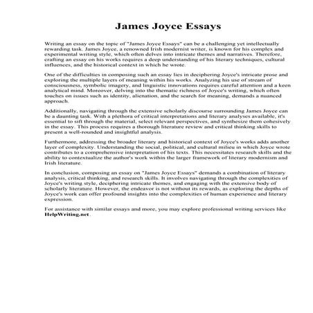 Eveline James Joyce Essay.pdf