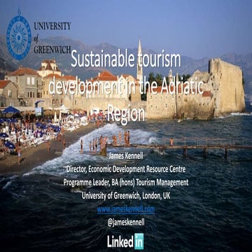 Sustainable tourism development in the Adriatic region | PPTX