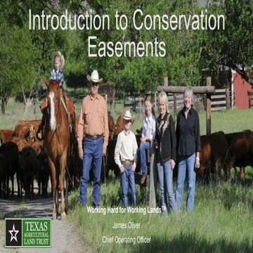 Introduction to Conservation Easements | PPTX | Land and Farms | Real ...