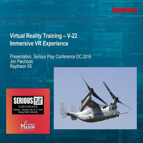How VR Training for the V22 Osprey Is Changing How Marines Learn | PPTX
