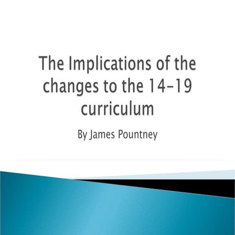 James pountney pgce interview presentation | PPT