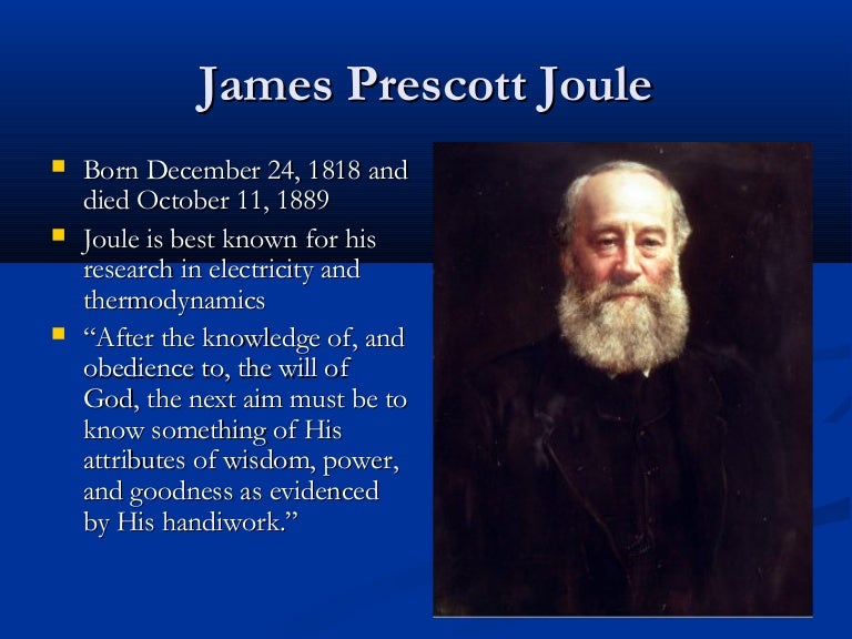 James Prescott Joule Biography
