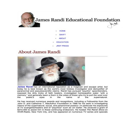 James randi | PDF