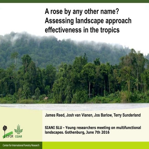 Integrated landscape approaches | PDF