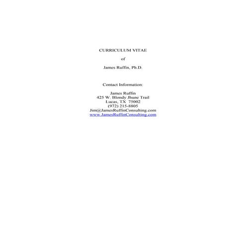 James Ruffin CV 2014 | DOC