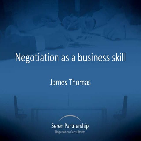 Negotiation Skills - Lesson 1 | PDF