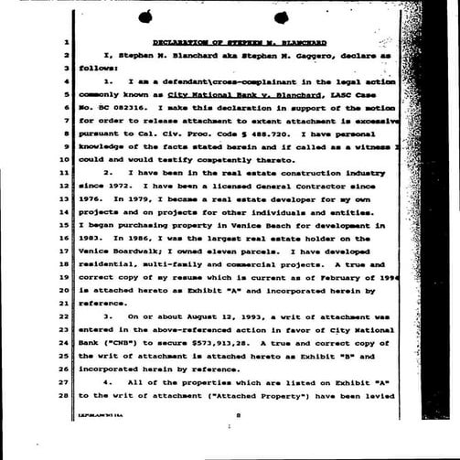 James Walters - Gaggero Finances - 5.19.94