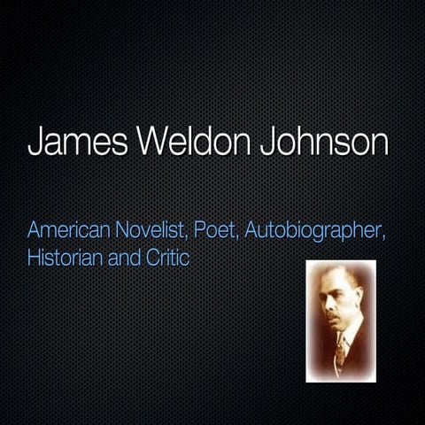 James Weldon Johnson | PPT