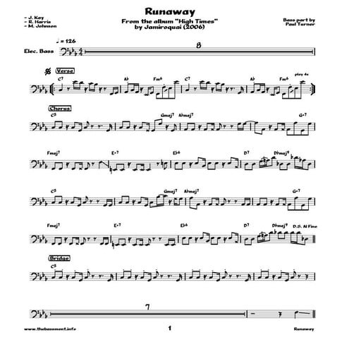 Jamiroquai runaway-notation | PDF