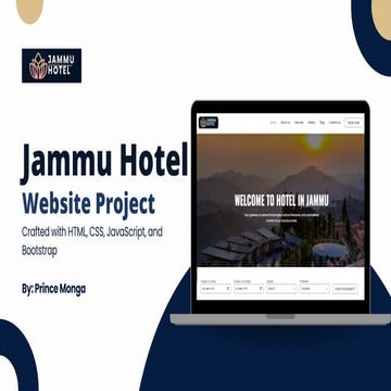 Jammu Hotel Website Persention || WebSite Project || Internship Project || Prince Monga | PDF