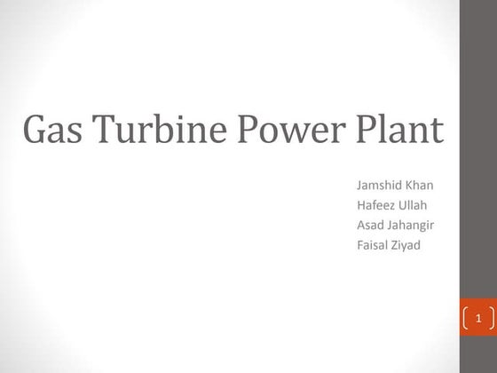 Gas Turbine Power Plant | PPT | Power and Energy Industry | Industries