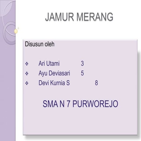 Jamur merang | PPTX
