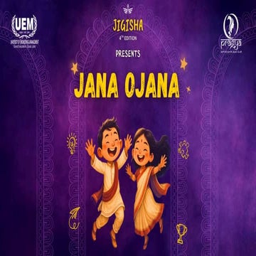 Jana-Ojana Finals 2025 - School Quiz by Pragya - UEMK Quiz Club | PDF