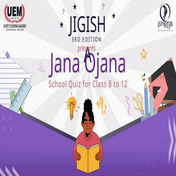 Jana Ojana 2024 Prelims - Inter School Quiz at Jigisha 2024 | PPTX