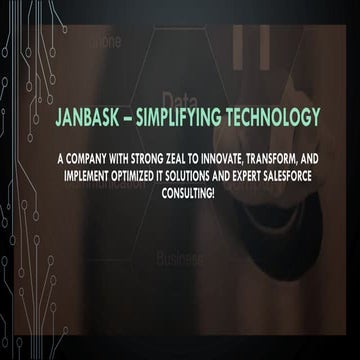 JanBask – Simplifying Technology | PPT