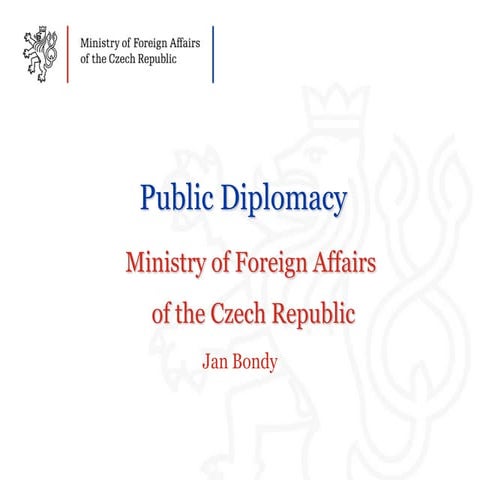 Jan Bondy´s Presentation | PPSX | Political Issues & policy | Politics